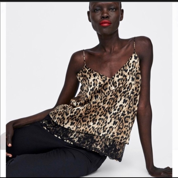 Zara | Tops | Nwt Zara Leopard Print Camisole | Poshmark